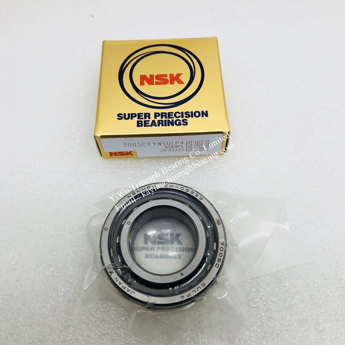 NSK High Precision Angular contact ball bearing 7005CTYNSULP4