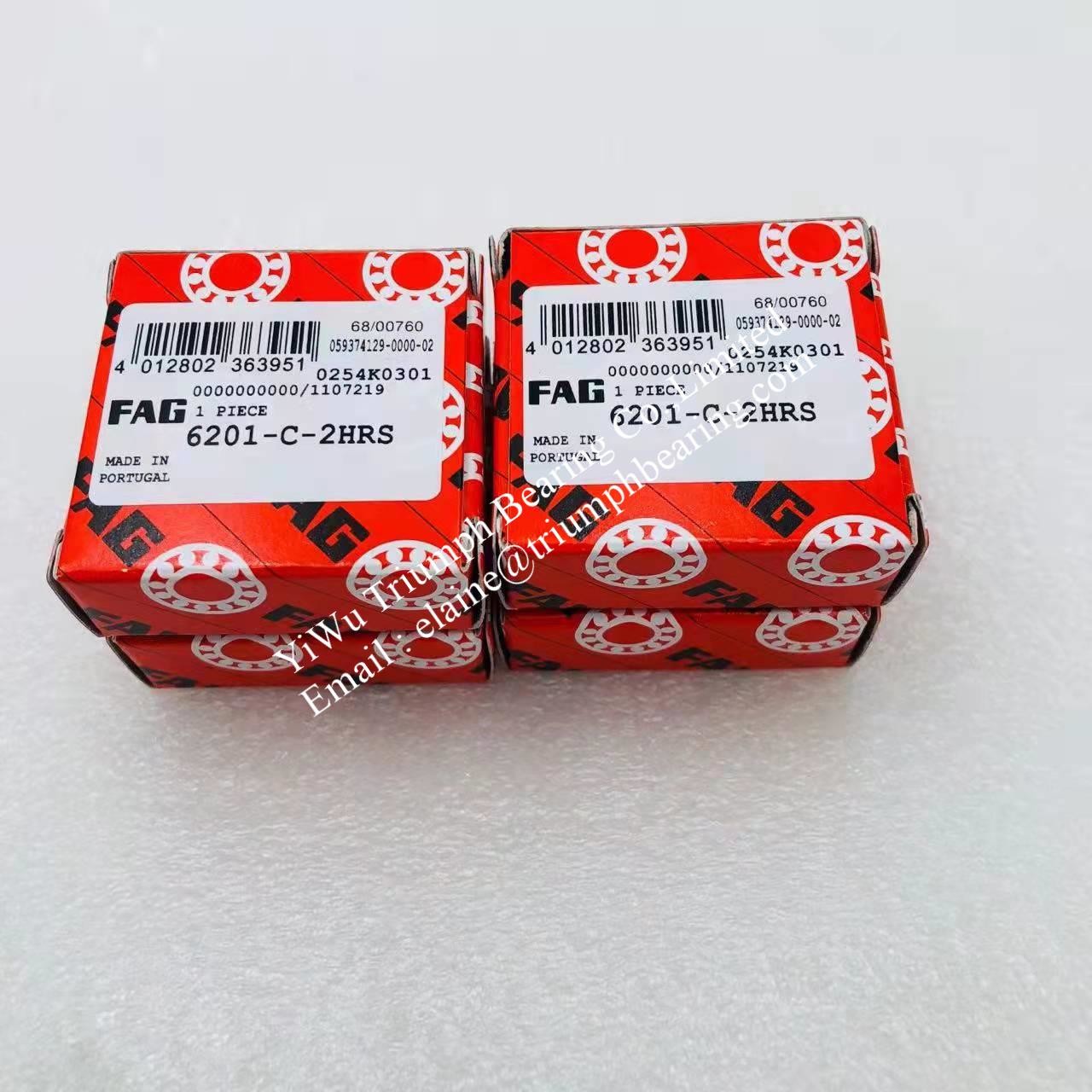 FAG Deep Groove Ball Bearings 6201-C-2HRS , 6205-C-2HRS