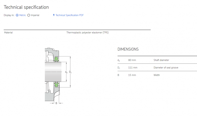 Seal TSN 518G , TSN 518 L